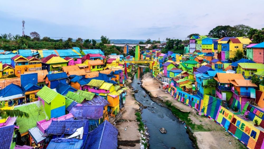 Kampung Warna Warni Jodipan Malang, Wisata Unik dengan Sentuhan Seni ...